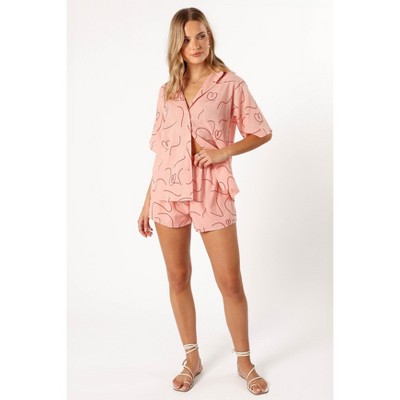 Darla Short Set - Pink Swirl S : Target
