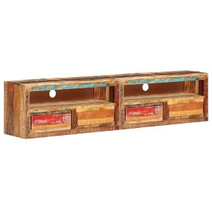vidaXL TV Stands 2 pcs 34.6"x11.8"x15.7" Solid Wood Reclaimed : Target