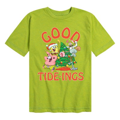 Boys' Spongebob Squarepants Good Tide Short Sleeve Graphic T-shirt ...