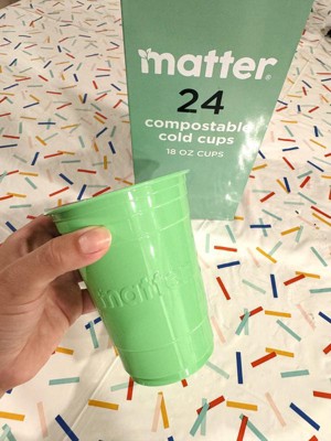 Matter Compostable Cold Cups - 18oz/24ct : Target