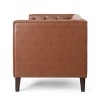 Rockney Contemporary Upholstered Tufted Loveseat - Christopher Knight ...