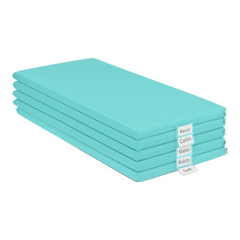 Ecr4kids Softzone Rainbow Rest Mat, 2in, Seafoam, 5-piece : Target