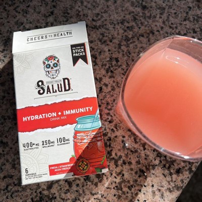 Salud Hydration + Immunity Strawberry Drink Mix - 6pk/0.21 Oz Sticks ...