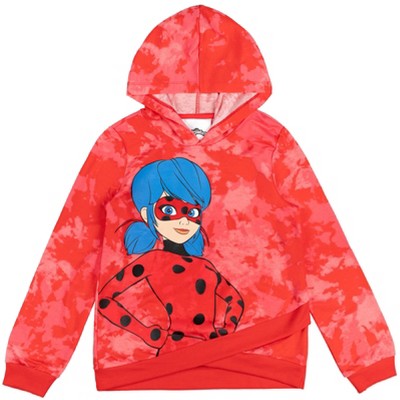 Miraculous Ladybug Little Girls French Terry Hoodie Red 4-5 : Target