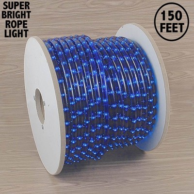 Novelty Lights Blue Incandescent Rope Light Spool, 1/2" Diameter ...
