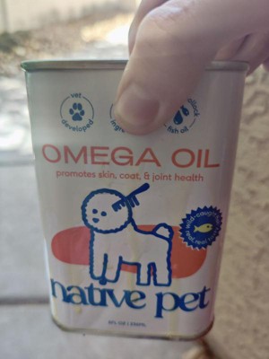 Native Pet Pump Bottle Omega Oil With Fish For Dogs - 8oz : Target