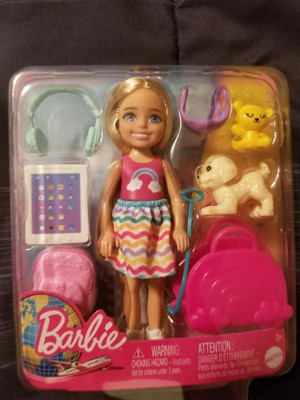 Barbie Toys, Chelsea Doll And Accessories Travel Set With Puppy : Target