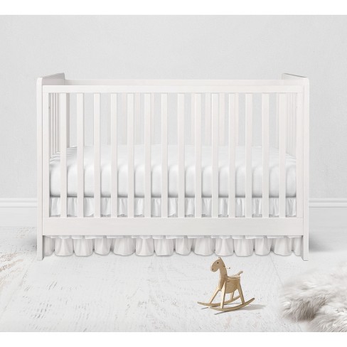 Bacati - 3 Layer Ruffled Crib/toddler Bed Skirt - White : Target