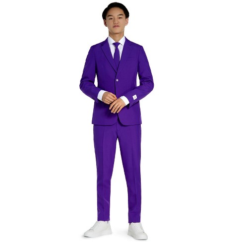 Opposuits Teen Boys Purple Prince Solid Color Suit - Prom And Wedding ...
