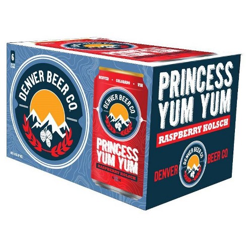 Denver Princess Yum Yum Raspberry Kolsch Beer - 6pk/12 Fl Oz Cans : Target