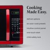 Farberware Classic 1.1 Cu. Ft. 1000-watt Microwave Oven, Metallic Red ...