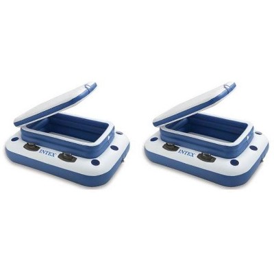 Intex Inflatable Mega Chill Ii 72 Can Beverage Cooler Float With Lid ...