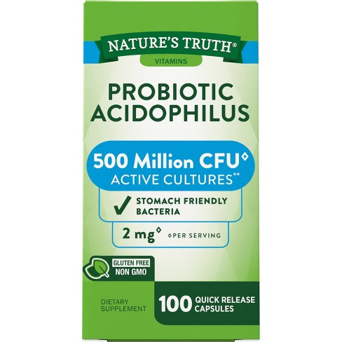Nature's Truth Probiotics For Men And Women | 500 Million Cfu | 100 ...