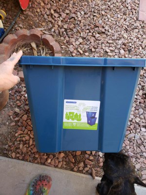 Gracious Living Medium Sized Plastic Curbside 17 Gallon Home Or Office ...