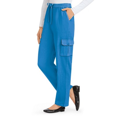 Collections Etc Comfortable Double Cargo Pocket Elasticized Drawstring ...