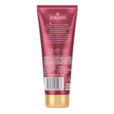 Jergens Natural Glow Melanin Glow Body Lotion - Bronze - 7 Fl Oz : Target