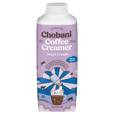 Chobani Sweet Cream Coffee Creamer - 24 Fl Oz : Target