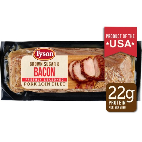 Tyson Brown Sugar And Bacon Pork Loin Filet - 1.5lb : Target