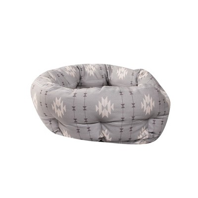 Petshop By Fringe Studio Geometric Round Cuddler Dog Bed - M - Gray ...