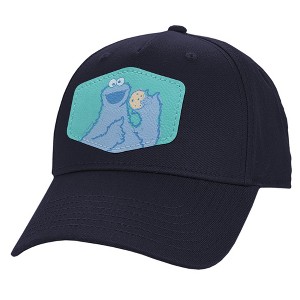 Sesame Street Cookie Monster Distressed 5 Panel Structured Baseball Cap ...