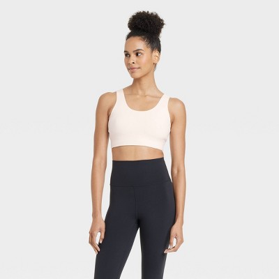 Women's Flex Light Support V-neck Cropped Sports Bra - All In Motion ...