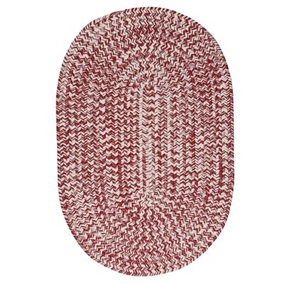 Colonial Mills Howell Tweed Braided Rug, Red 6x9, Oval Shape : Target