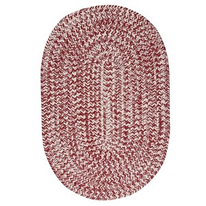 Colonial Mills Howell Tweed Braided Rug, Red 6x8, Oval Shape : Target