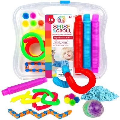 Link 31 Piece Fidget Sensory Toy Set For Kids & Adults Stress Anxiety ...
