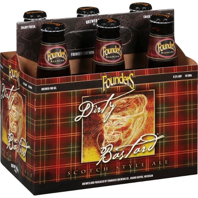 Founders Dirty Bastard Scotch Style Ale Beer - 6pk/12 Fl Oz Bottles ...