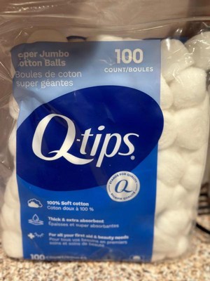 Q-tips Cotton Balls Super - Jumbo - 100ct : Target