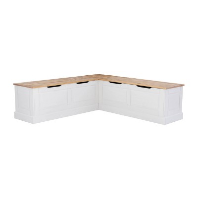 Backless breakfast nook bench with storage store