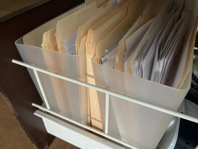 Hanging File Sorter With Keyholes Clear - Brightroom™ : Target