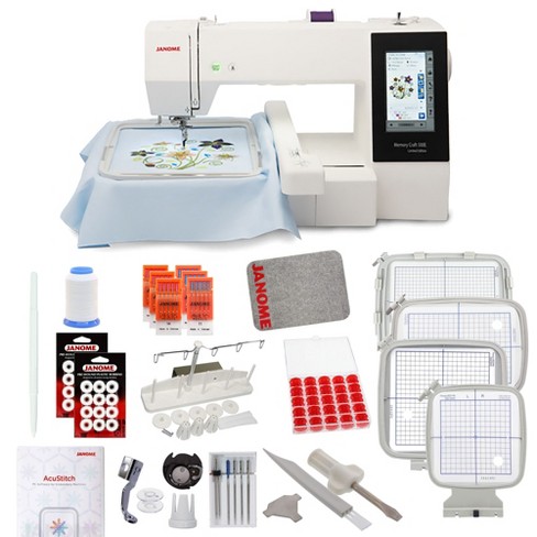 Janome Memory Craft 500e Limited Edition Embroidery Machine W/bonus ...