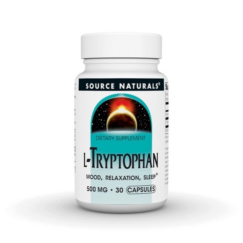 L-tryptophan 500 Mg By Source Naturals, Inc. - 30 Capsule : Target