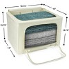Sorbus Stackable & Foldable Clothes Organizer Storage Bins With Metal ...