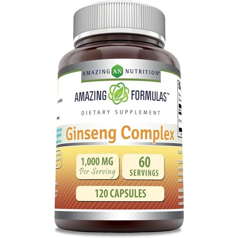 Amazing Formulas Ginseng Complex 1000 Mg 120 Capsules : Target