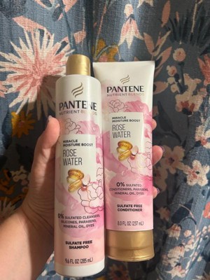 Pantene Sulfate Free Rose Water Shampoo And Conditioner Dual Pack ...