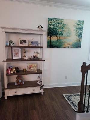 75" Realyn Bookshelf White/brown - Signature Design By Ashley : Target