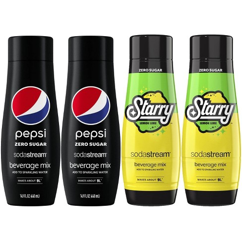 Sodastream Pepsi Starry Zero Sugar Beverage Mix Variety Pack - 60 Fl Oz ...