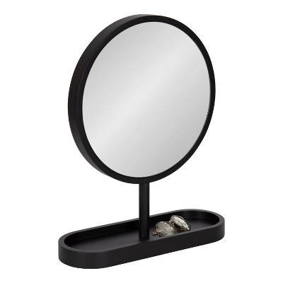 Kate And Laurel Travis Framed Tabletop Mirror, 17x21, Black : Target