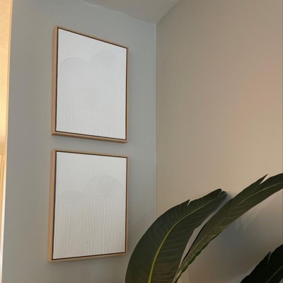 (set Of 2) 12" X 16" Rainbow Arches Framed Embellished Canvas Set ...