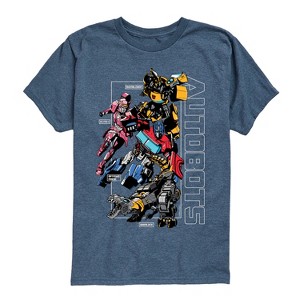 Boys' Transformers Autobots Short Sleeve Graphic T-Shirt - Heather Blue ...