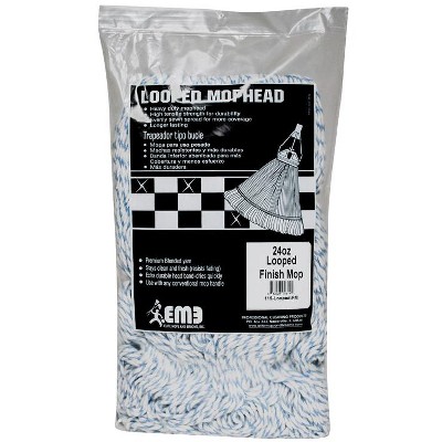 Winco Wet Mop Head, Loop-end, Premium Cotton-poly Blend, 32 Oz : Target