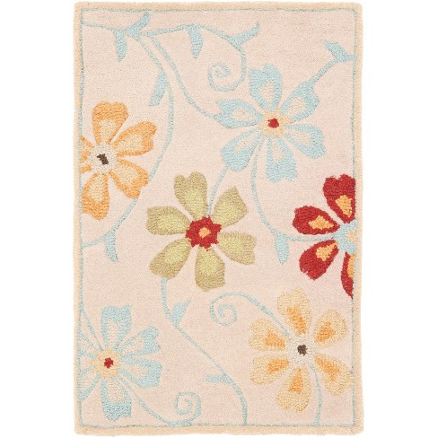 Blossom Blm784 Hand Hooked Accent Rug - Beige/multi - 2'x3' - Safavieh ...