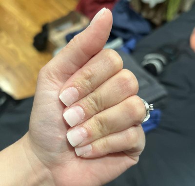 Kiss Acrylic French Manicure Fake Nails Sculpture Kit - Natural - 40ct ...