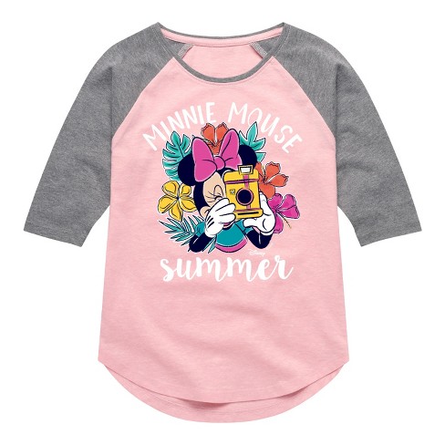 Girls' Disney Minnie Mouse Summer - Light Pink/ath Hea - X-large : Target