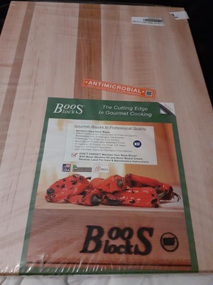 John Boos Boos Block R-board Series Large Reversible Wood Cutting Board ...
