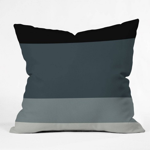 16"x16" Poems Contemporary Color Block Vi Throw Pillow Blue - Deny ...