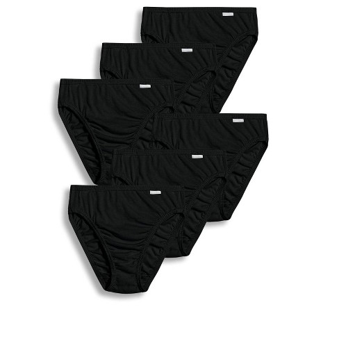 Jockey Women's Plus Size Elance French Cut - 6 Pack 10 Black : Target