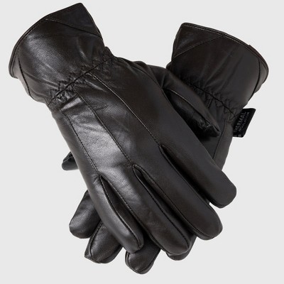 Alpine Swiss Mens Touch Screen Gloves Leather Thermal Lined Phone ...
